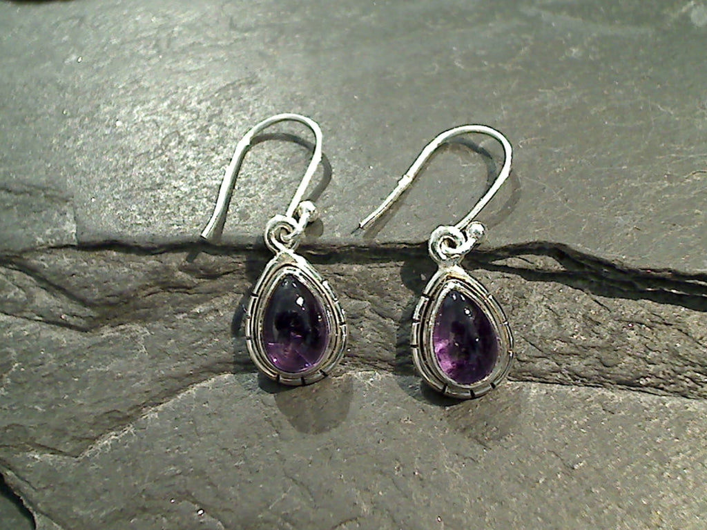 Amethyst, Sterling Silver Earrings – The Mystic Jewel